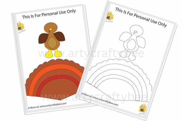 Turkey Wattle Template
